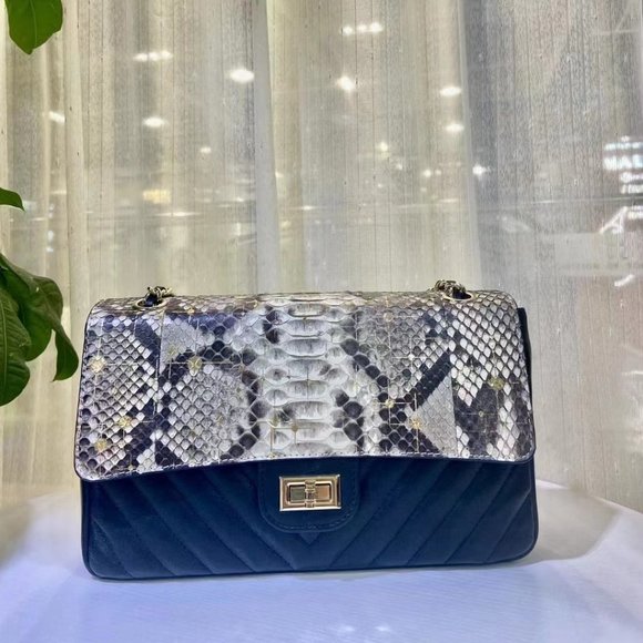 Bags | New Snake Print Women Purse Genuine Leather Snake Pattern ...